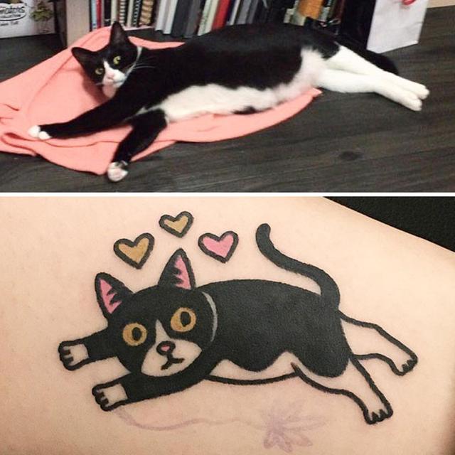 6 Potret Tato Terinspirasi dari Ekspresi Hewan Ini Lucu, Jadi Unik dan ...
