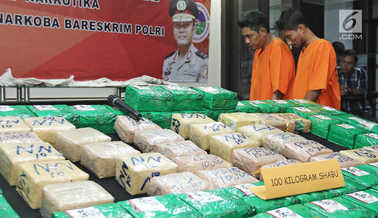 PHOTO: Dikemas Plastik Teh, Penyelundupan Sabu 100 Kg Jaringan Malaysia Digagalkan Bareskrim ...