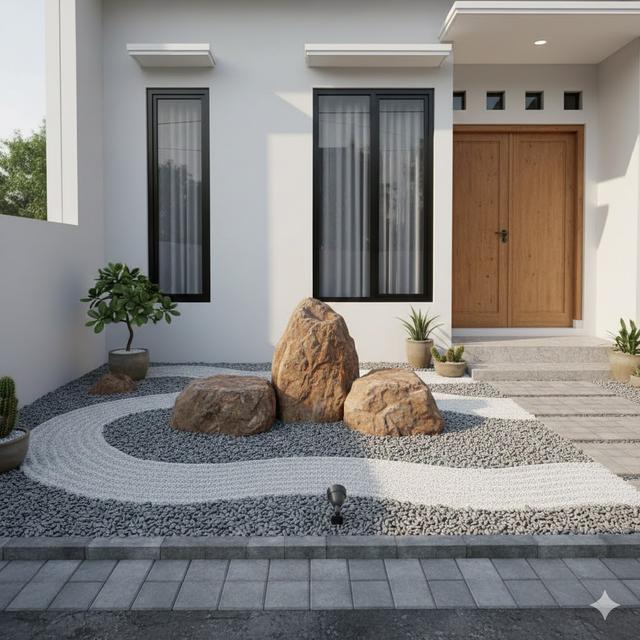 15 Model Taman Depan Rumah Minimalis Lahan Sempit, Solusi Area Mungil
