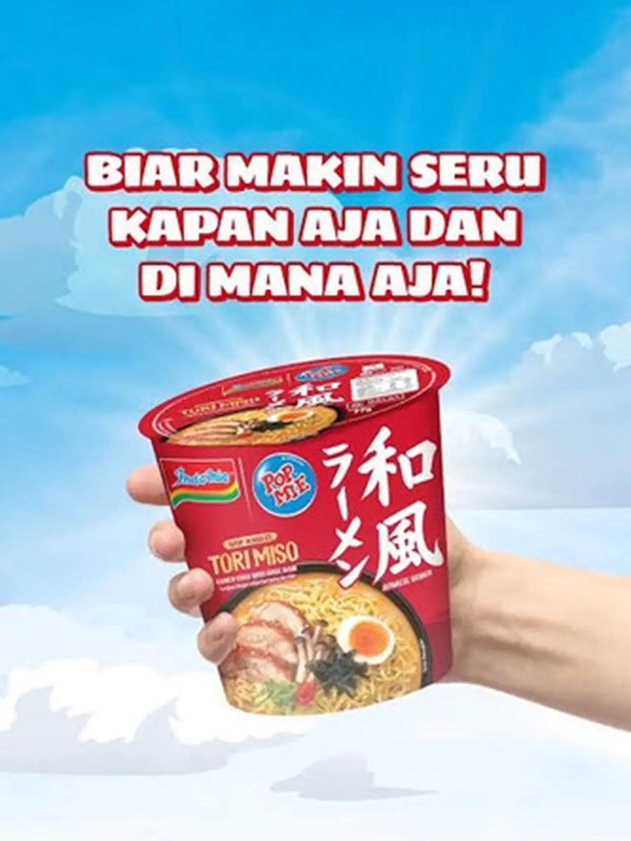 Intip Kolaborasi Indomie X Pop Mie Tori Miso Ramen Teman Seru Di Segala Momen Ragam