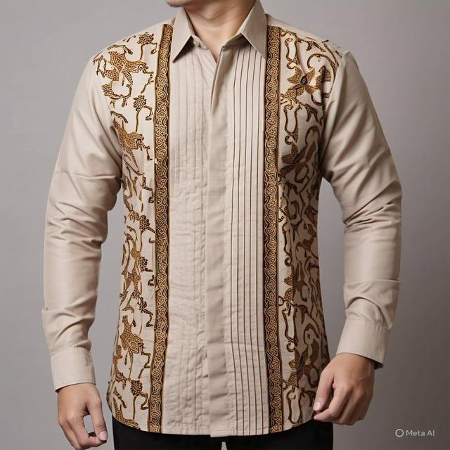 7 Model Batik Terbaru Pria Lengan Panjang 2025, Sederhana Tapi Terlihat ...