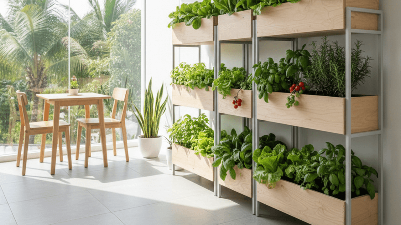 7 Ide Kebun Sayur dalam Ruangan yang Efisien, Solusi Urban Farming ...