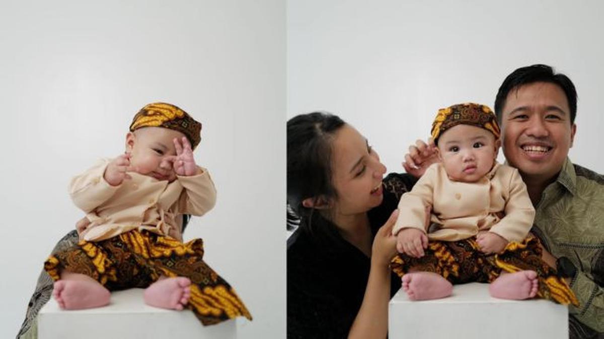 5 Potret Elio Anak Joshua Suherman dan Clairine Clay Pakai Blangkon ...