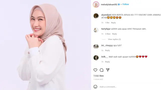 Warganet Banjiri Postingan Instagram Terbaru Melody eks JKT48, Berharap ...