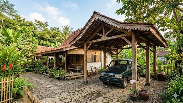7 Inspirasi Desain Carport yang Cocok untuk Rumah Kampung, Fungsional ...