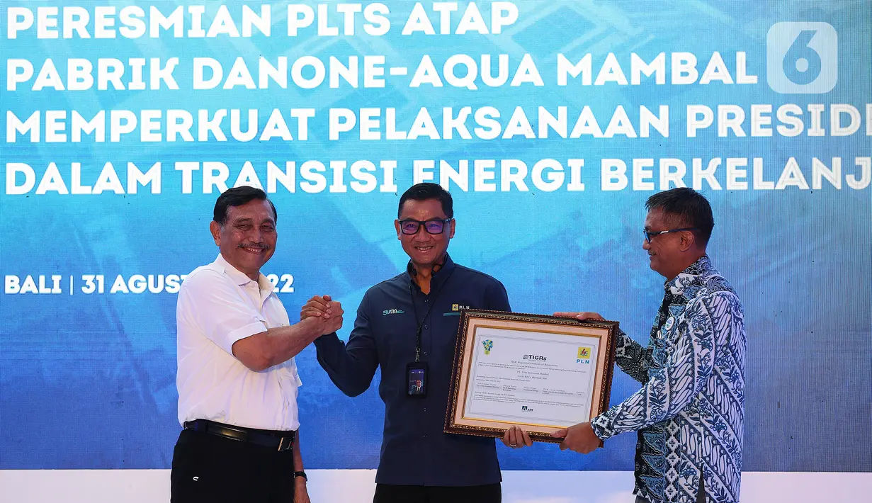 Menko Luhut Resmikan PLTS di Bali untuk Perkuat G20 dalam Transisi Energi Terbarukan - Foto ...