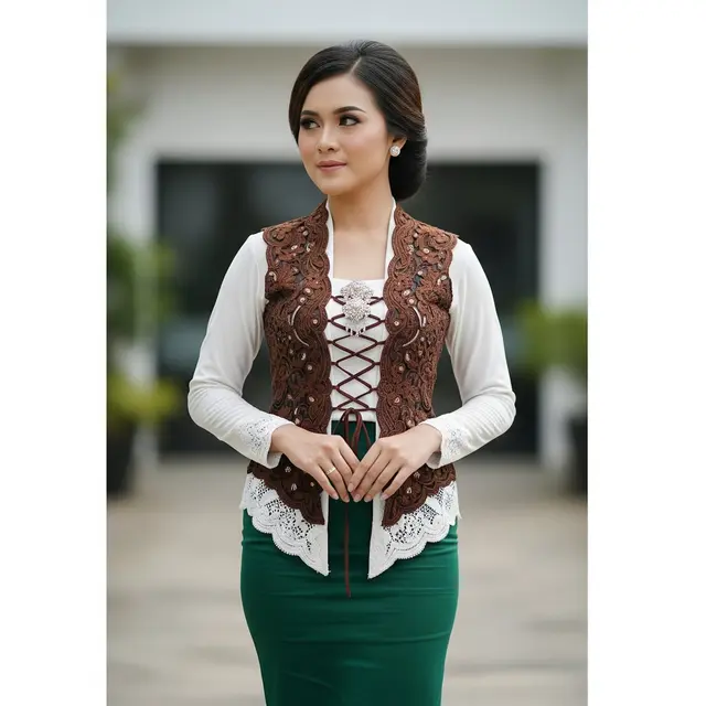 7 Model Rompi Brokat Tanpa Lengan Terbaru 2025, Simak Tips Padu Padan ...