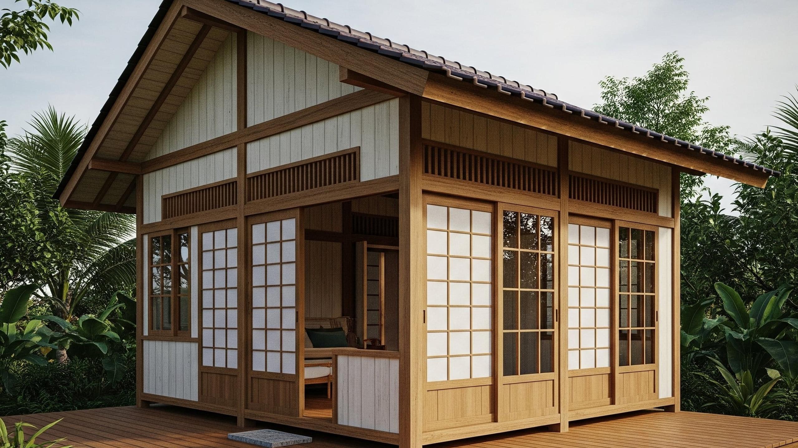 10 Inspirasi Rumah Kayu Sederhana Biaya Rp50 Juta, Hunian Minimalis ...