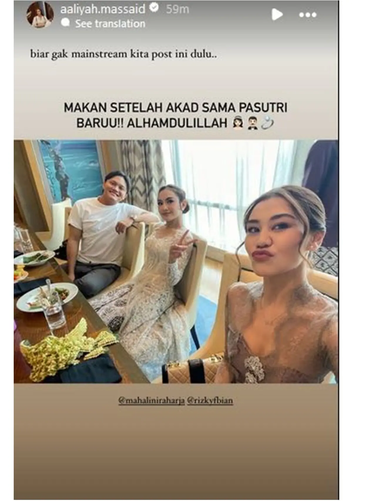 6 Potret Bridesmaid di Akad Nikah Mahalini dan Rizky Febian, Ada ...