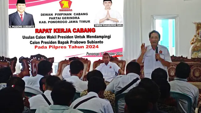 Gerindra Situbondo dan Ponorogo Deklarasikan Gibran Jadi Cawapres Prabowo, Dinilai Sosok ...