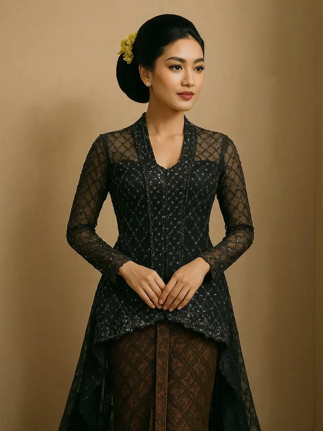 8 Inspirasi Model Kebaya Modern Warna Hitam, Gaya Elegan yang Tak Lekang oleh Waktu - Hot ...