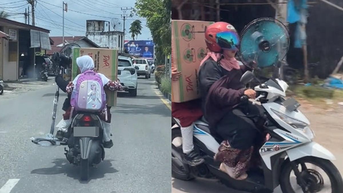 Inilah Ras Terkuat di Bumi, Emak-emak Naik Motor sambil Bonceng Anak ...