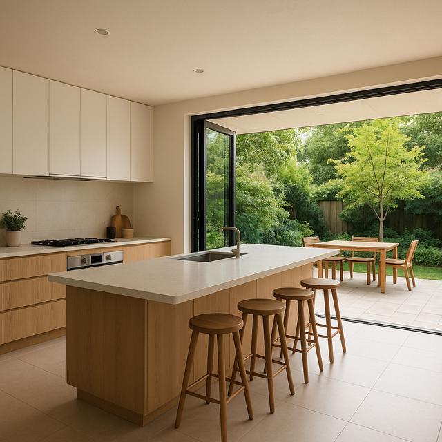 7 Model Dapur Open Space Menyatu Teras Belakang Rumah, Bikin Suasana ...