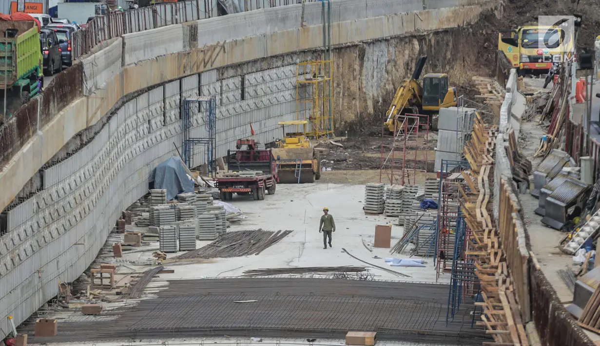 FOTO: Sudah 80 Persen, Underpass Mampang Ditargetkan Selesai April 2018 ...