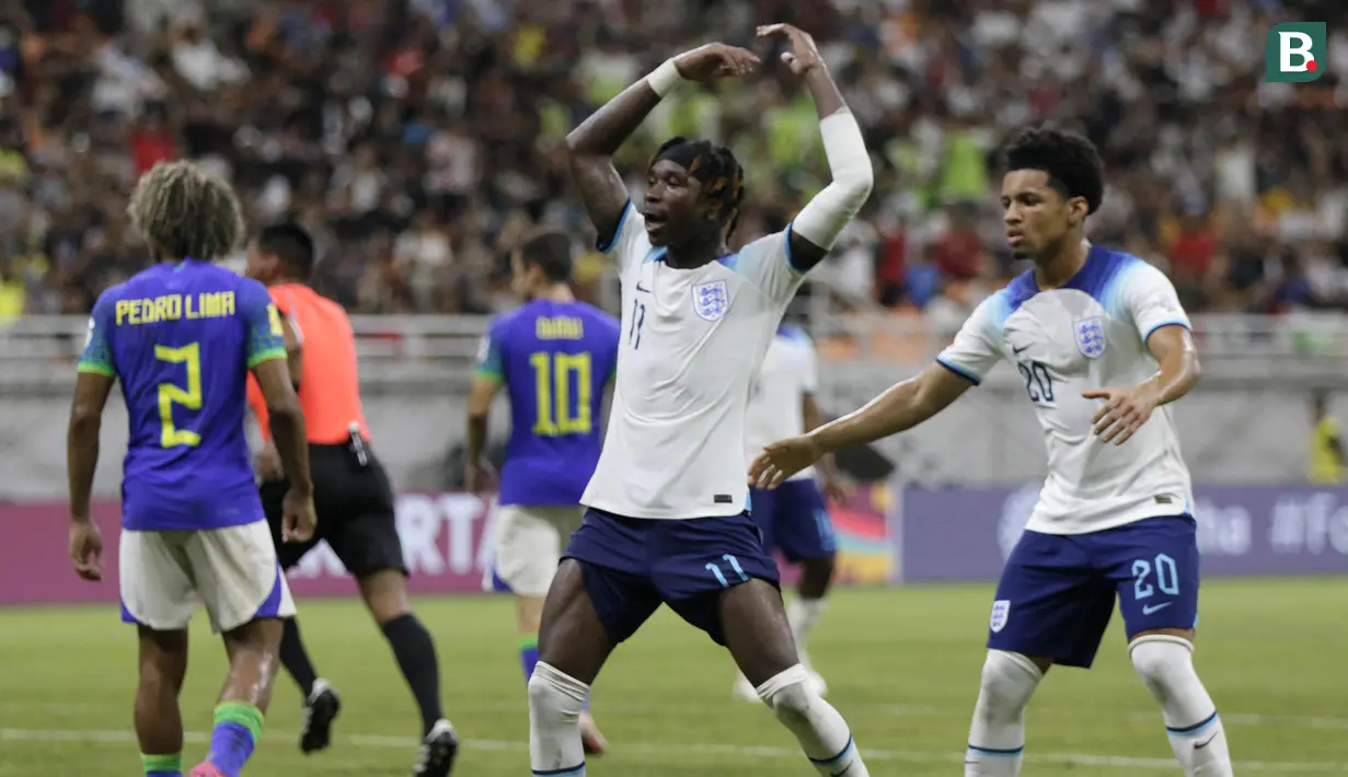 Foto: Meski Dipecundangi Brasil, Timnas Inggris U-17 Tetap Lolos ...