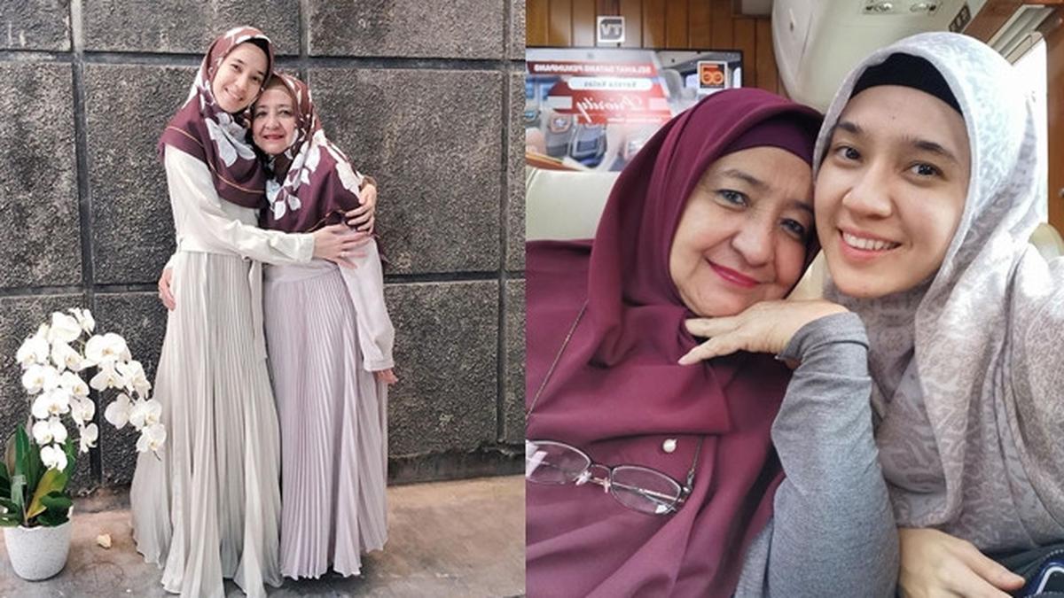 6 Potret Kebersamaan Dhini Aminarti dan Ibunda, Penuh Kehangatan