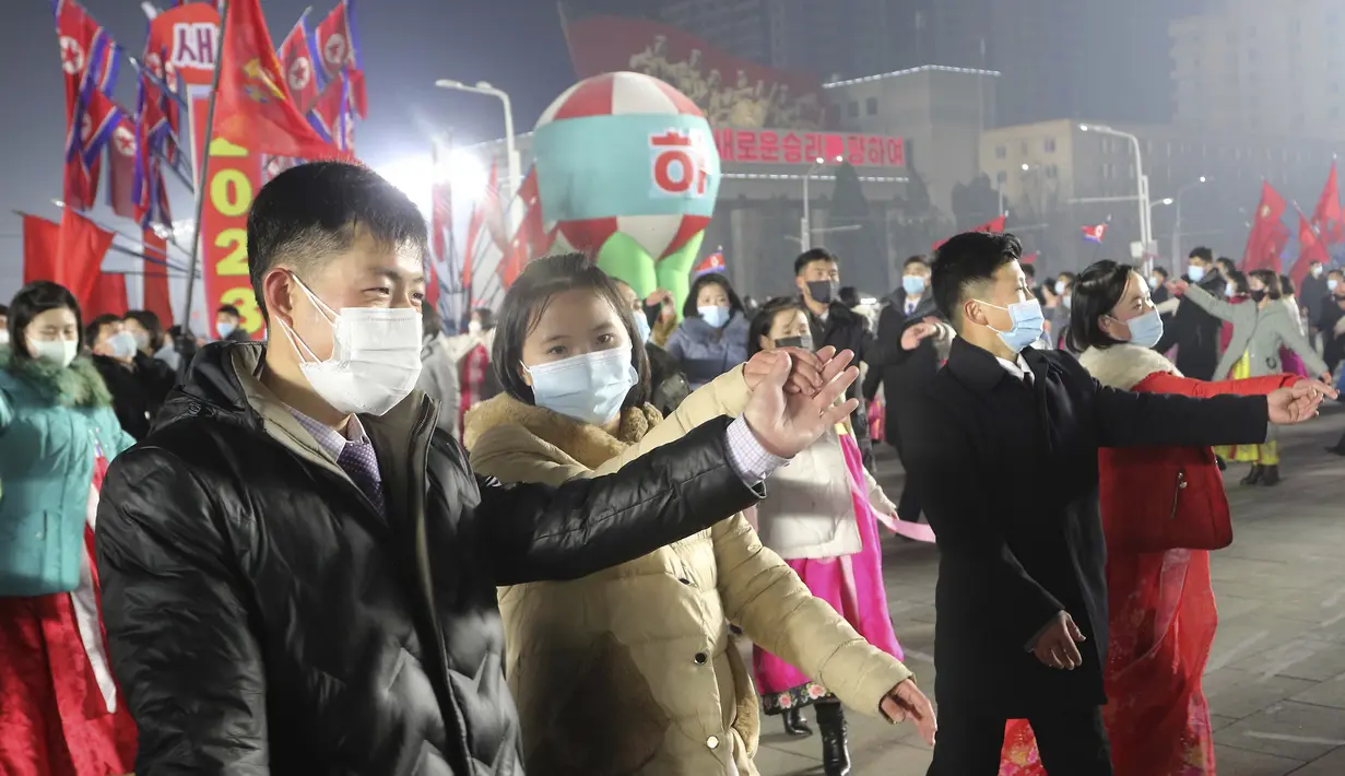 Suasana Perayaan Tahun Baru di Korea Utara - Foto Liputan6.com
