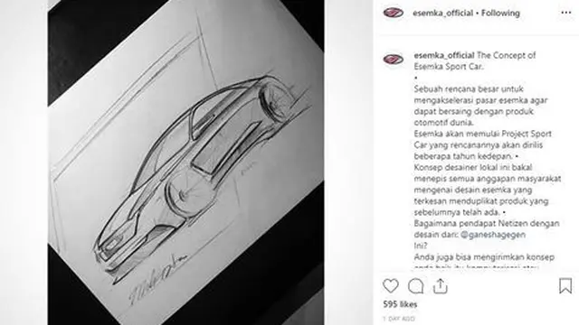 Mengintip Sportscar Esemka Hasil Desain Orang Indonesia - Otomotif ...