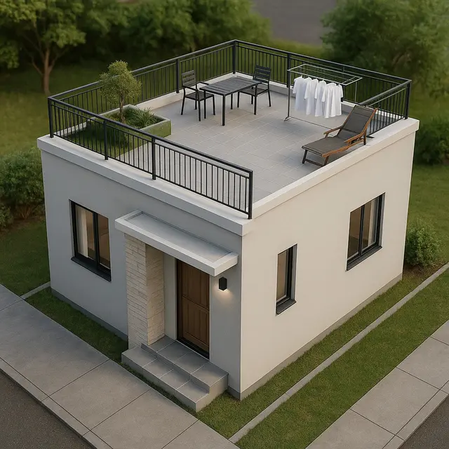 7 Model Rumah Sederhana 9x6 Meter dengan Atap Datar 2025, Tampil Modern ...