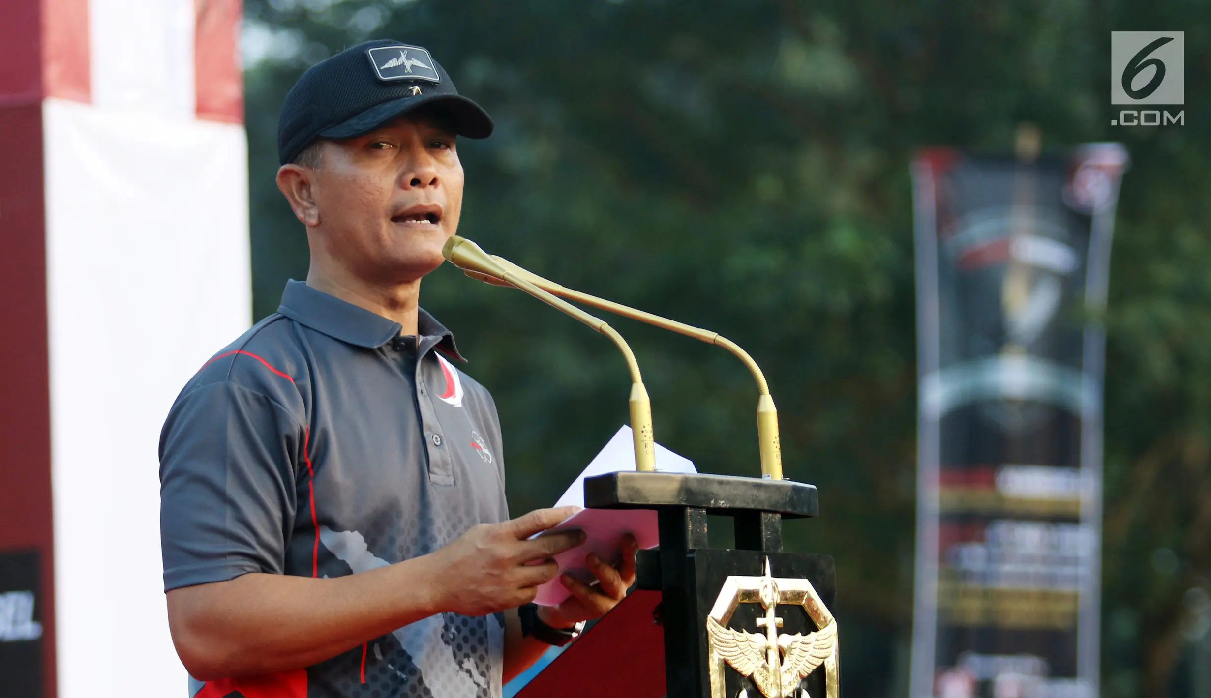 FOTO: Wadanjen Kopassus Lepas Komando Warriors - Foto Liputan6.com