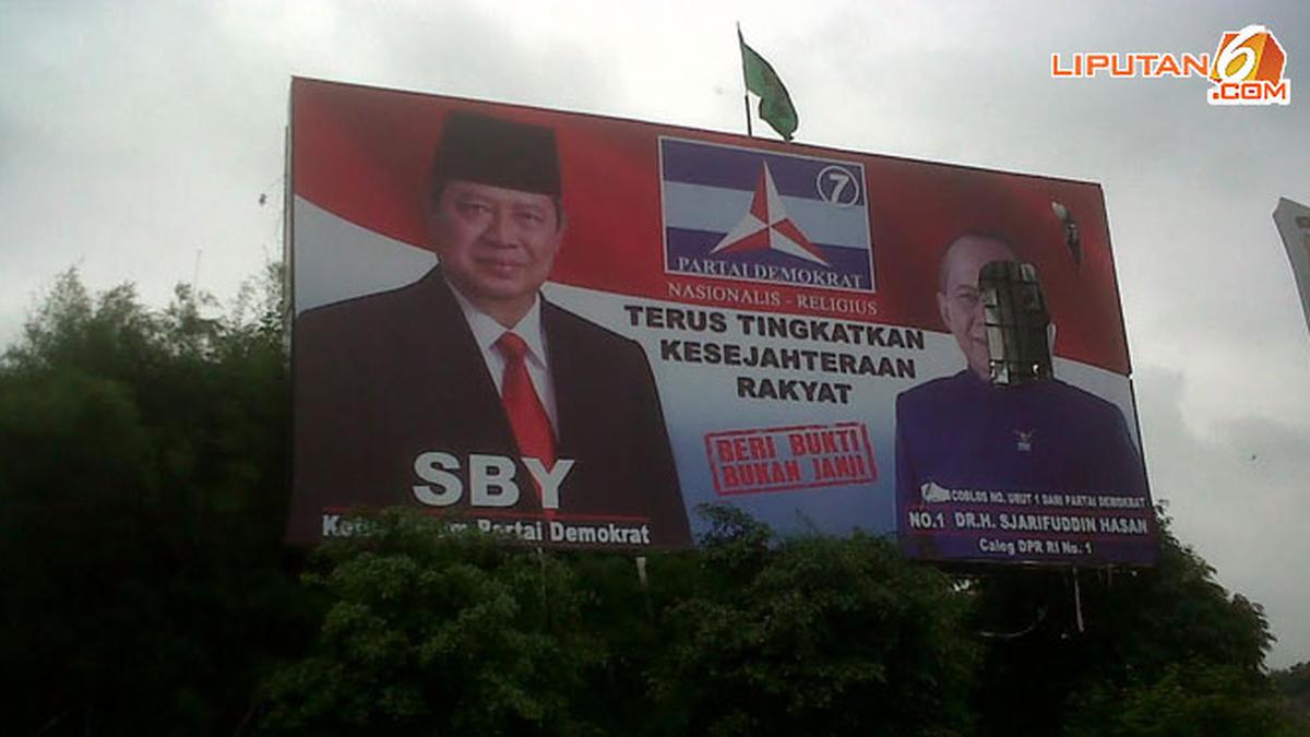 Pasang Foto Bareng Sby Baliho Caleg Demokrat Bakal Ditertibkan News