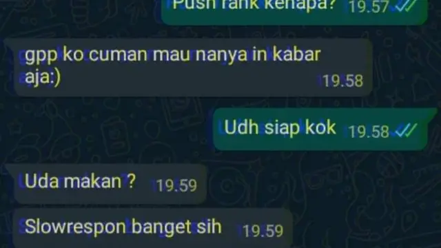 10 Chat Lucu Orang dengan Pacarnya Bikin Gagal Romantis - Hot Liputan6.com