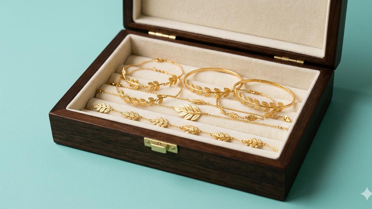 7 Gelang Emas Model Daun Simpel: Pilihan Elegan untuk Tampilan Modern ...
