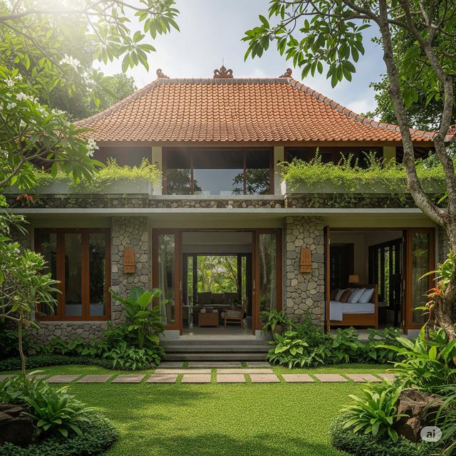8 Gambar Desain Rumah dengan Batu Alam, Tampilkan Hunian yang Cantik ...