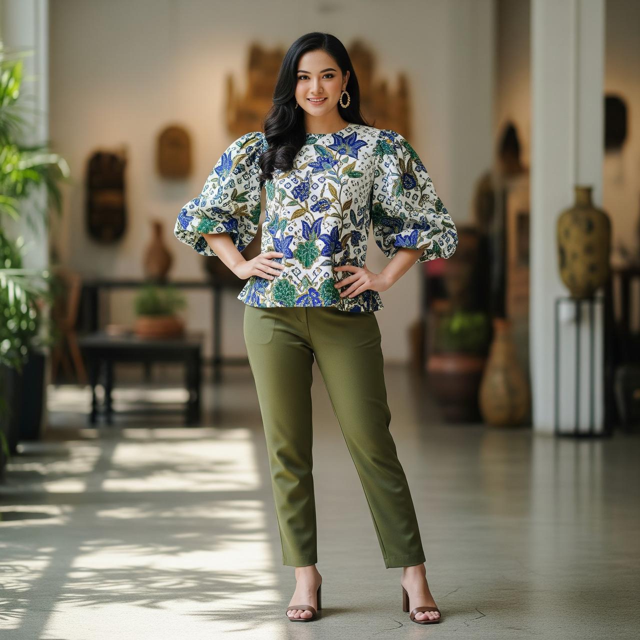 9 Model Atasan Batik Wanita Cocok untuk Acara Formal dan Informal ...