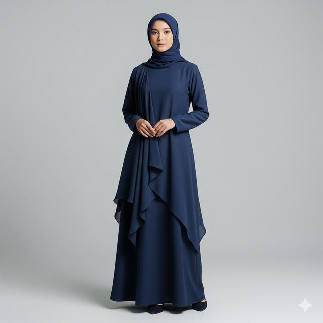 7 Model Gamis Bahan Maxmara dengan Potongan Drapery Mewah Terbaru 2025 ...