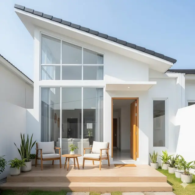 7 Inspirasi Desain Rumah Tipe 45 di Tanah 90 Konsep Skandinavia, Hunian ...