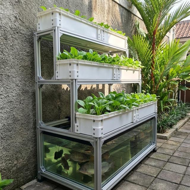7 Model Rak Aquaponik 3 Susun untuk Lahan 1 Meter, Desain Modern