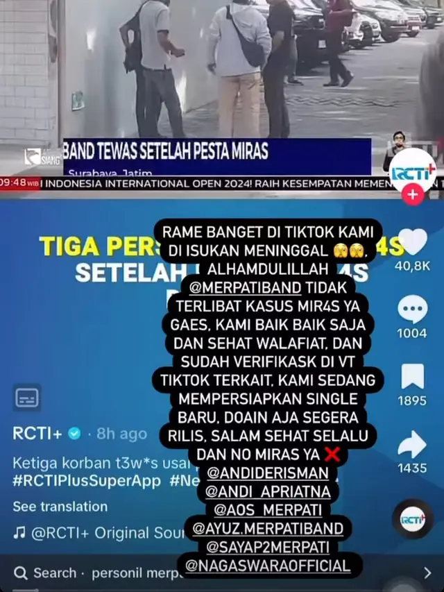 Merpati Band Klarifikasi Isu Viral 2 Personel Tewas Akibat Pesta Miras ...