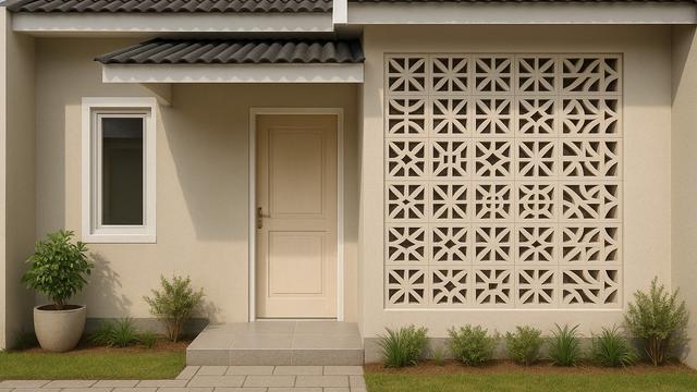 7 Model Teras Rumah Subsidi Tipe 36 dengan Roster Dekoratif, Sentuhan ...