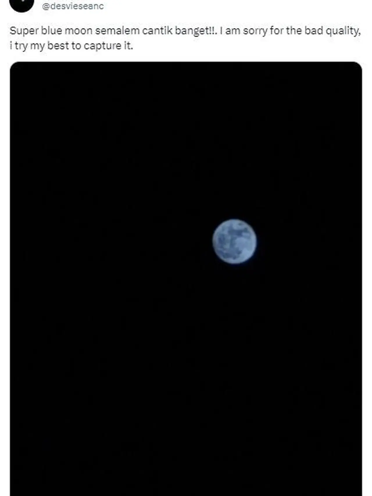 7 Potret Cantiknya Fenomena Blue Moon Bidikan Warganet - Citizen6 ...