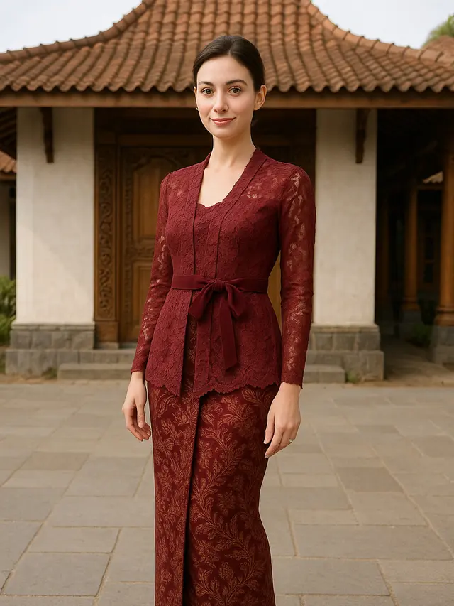 7 Model Batik Merah Maroon Wanita Terbaru yang Menarik dan Stylish ...