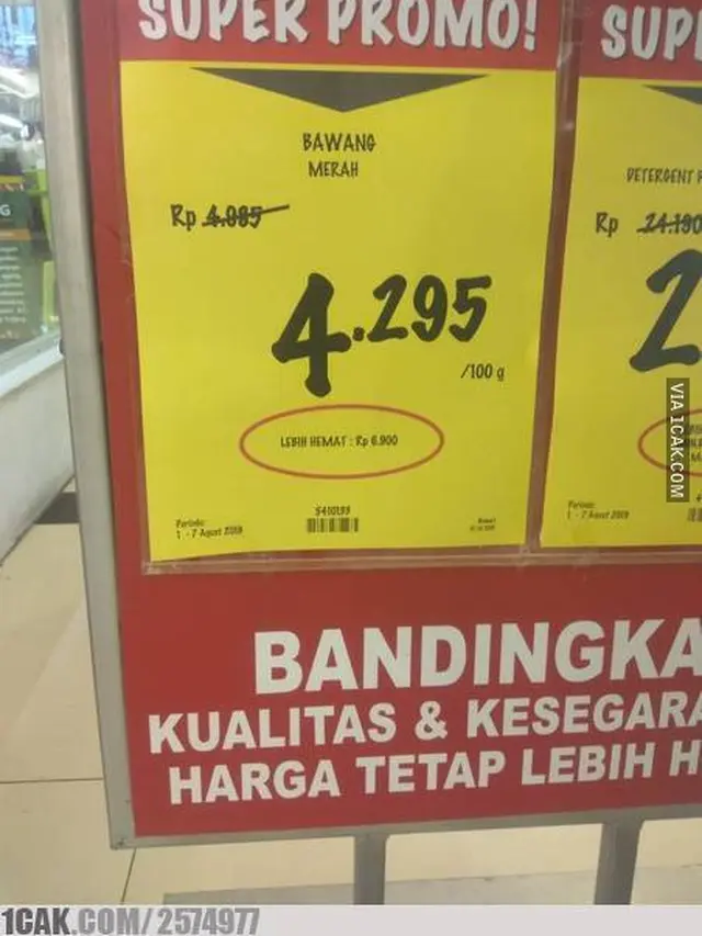 6 Pemberitahuan Harga Lebih Mahal dari Sebelumnya Ini Bikin Tepuk Jidat ...