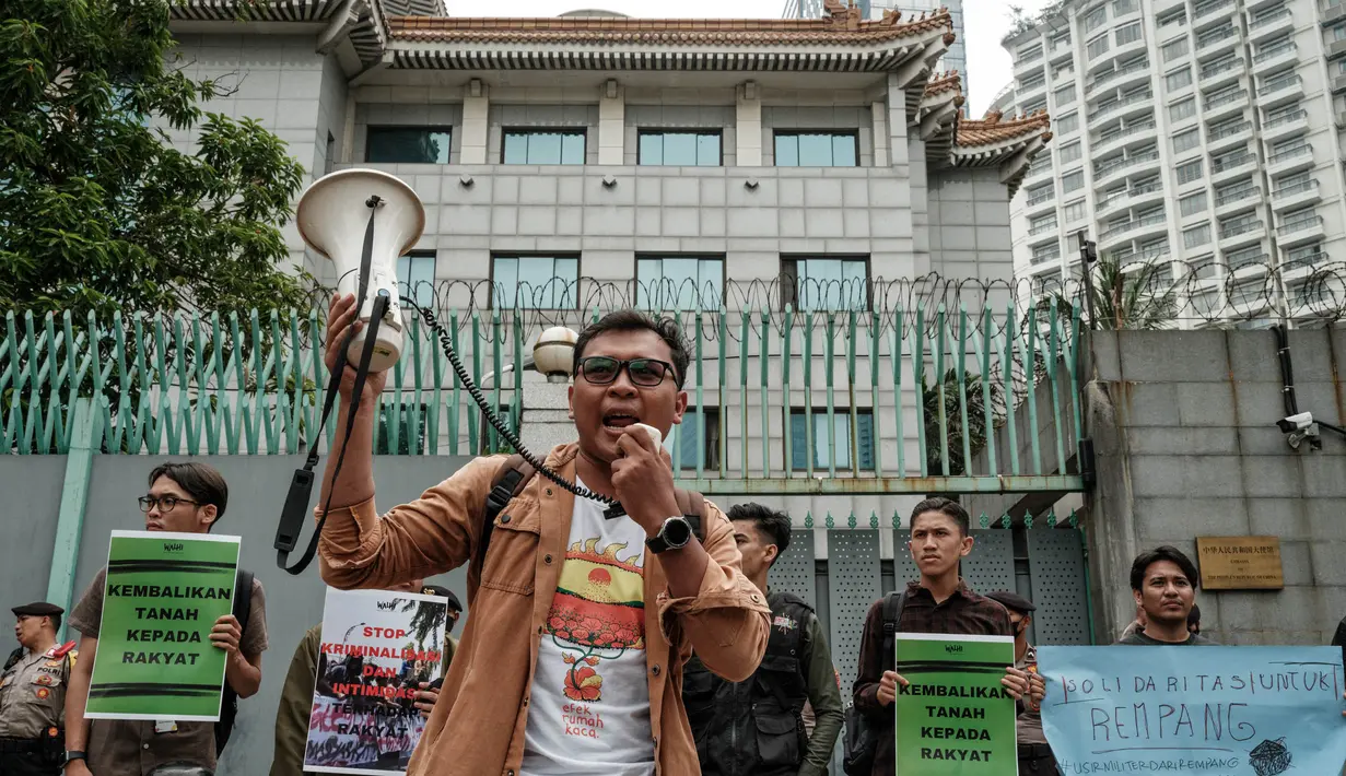 Datangi Kedubes China, Aktivis Gelar Aksi Solidaritas untuk Warga Pulau ...