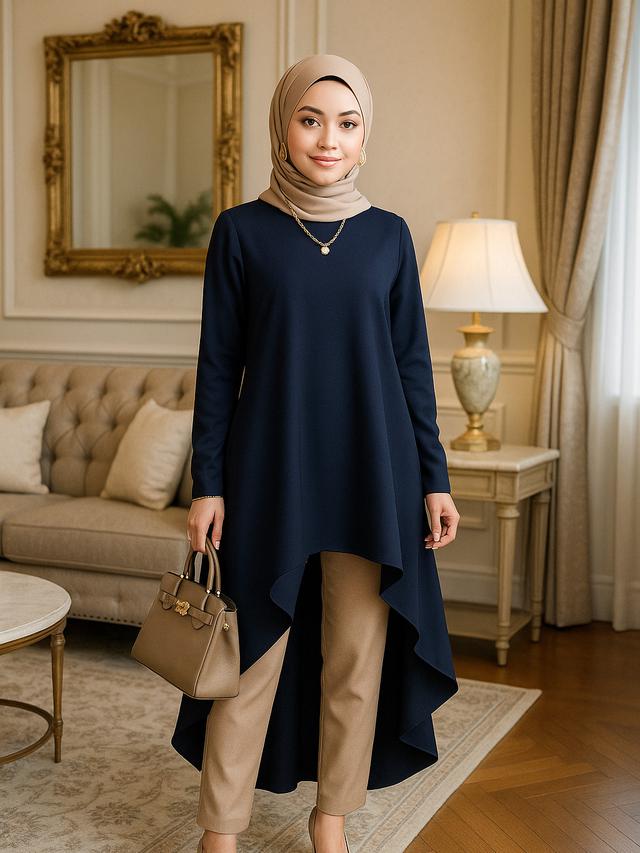 10 Inspirasi Model Tunik yang Cocok untuk Tubuh Pendek, Bantu Tampil ...