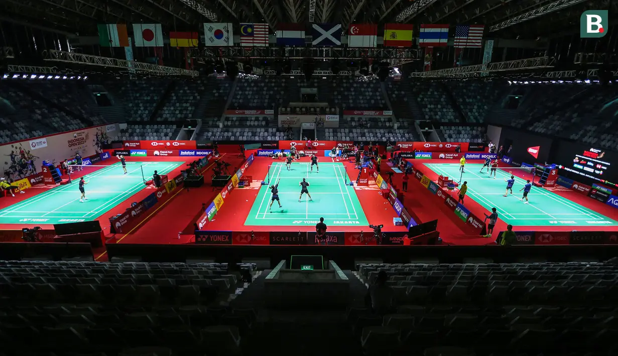 Foto: Istora Senayan Bersolek, Siap Sambut Turnamen Indonesia Open 2023 ...