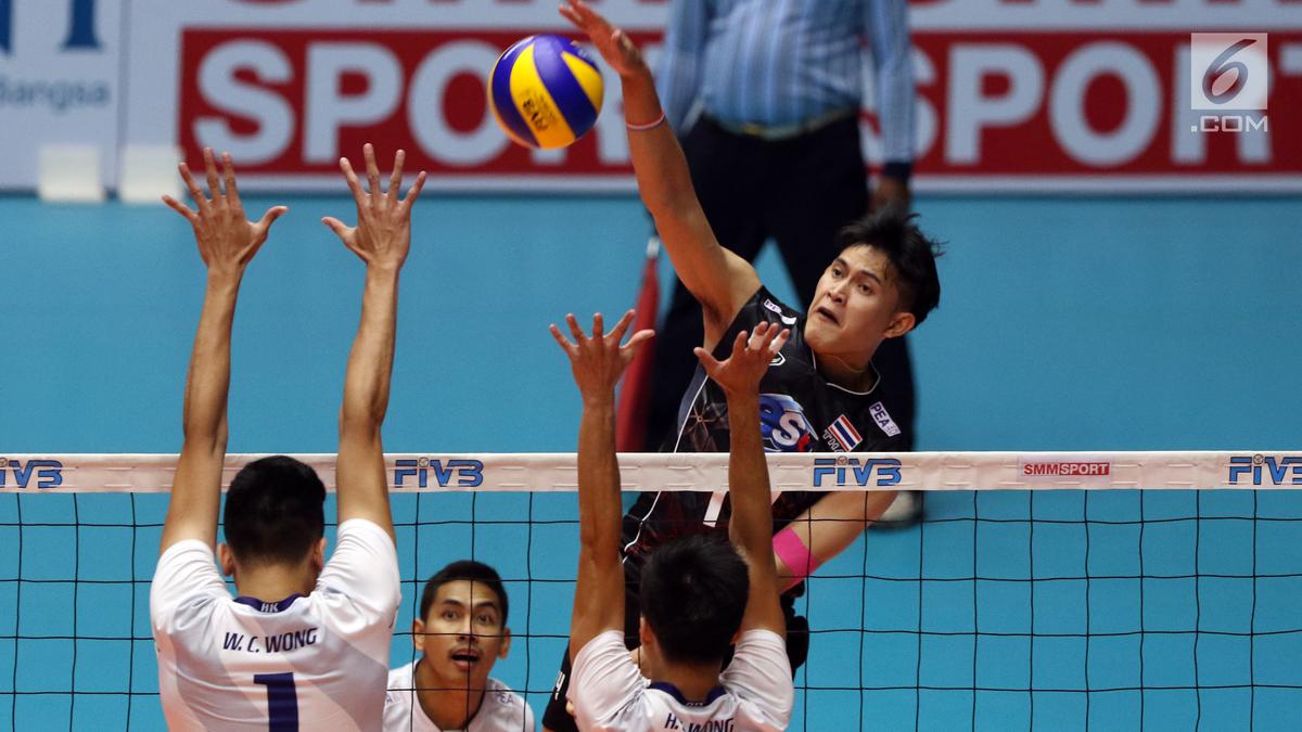 Timnas Voli Thailand Bekuk Hong Kong - Foto Liputan6.com