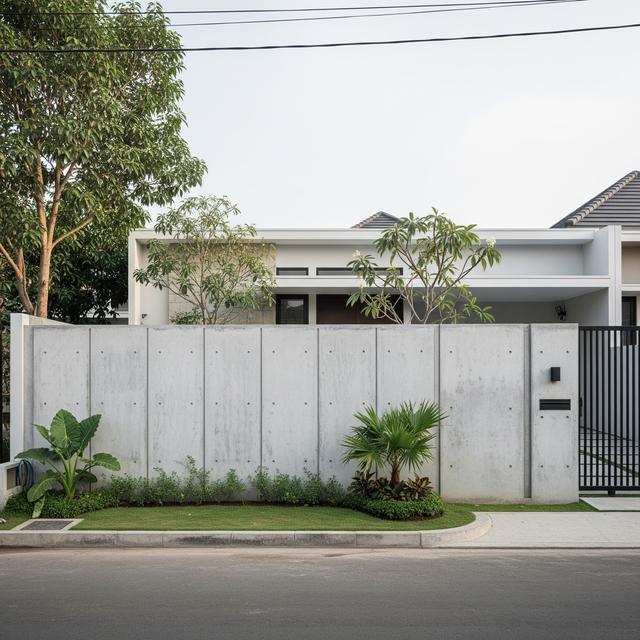 9 Model Pagar Tembok Tinggi Minimalis tapi Tetap Elegan, Inspirasi ...