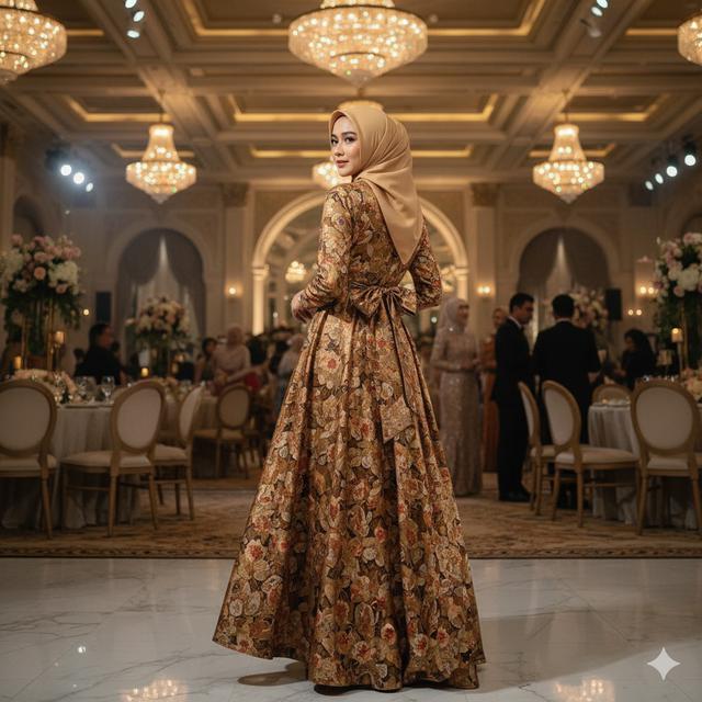 10 Model Baju Batik Syar'i Sutra Elegan, Tampil Mewah dan Berkelas di ...
