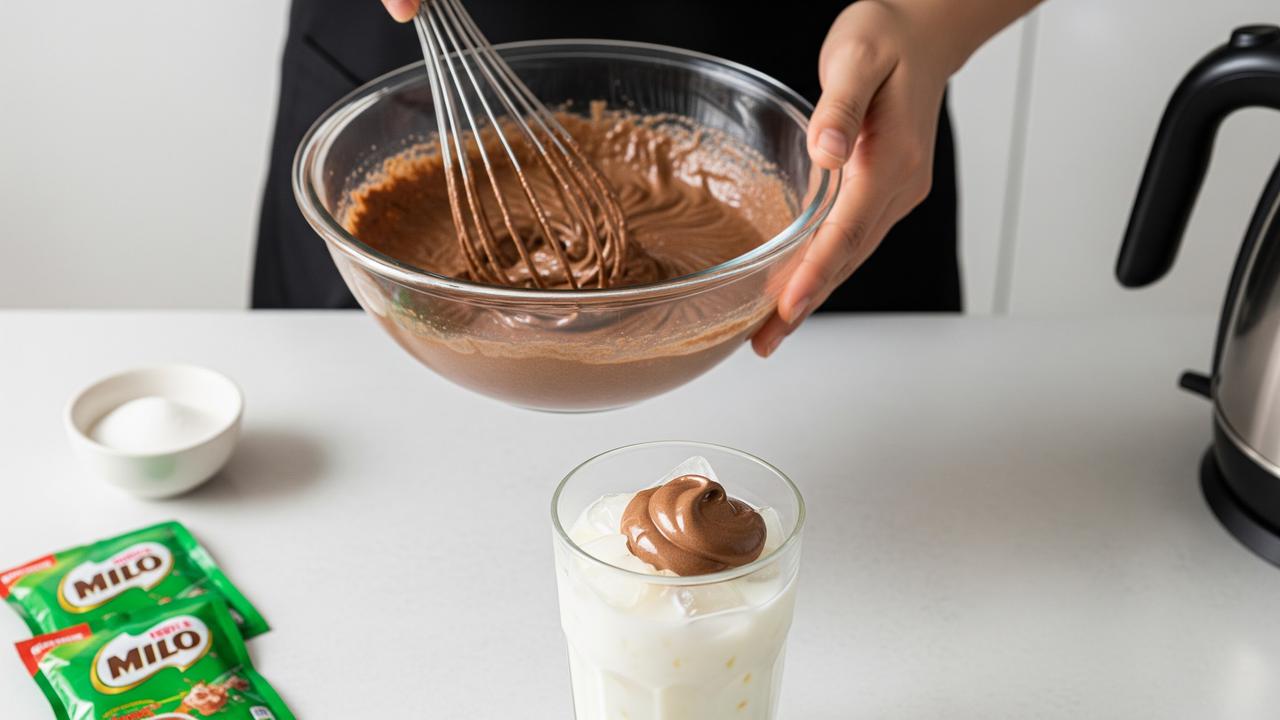 Resep Es Milo Dalgona Tanpa Mixer, Minuman Manis Segar yang Praktis di ...