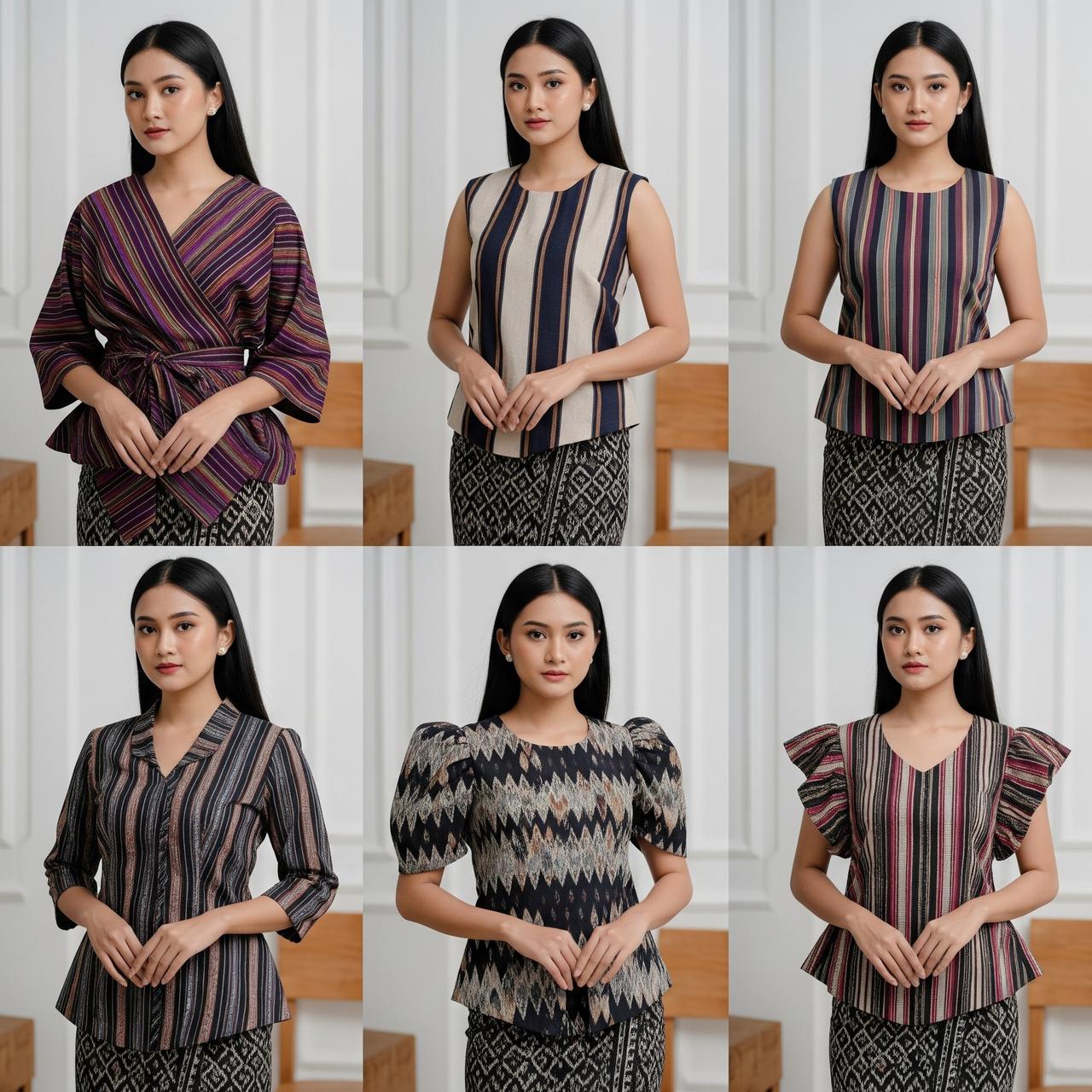 7 Model Baju Lurik Wanita Kombinasi Terkini, Inspirasi Tampil Anggun ...
