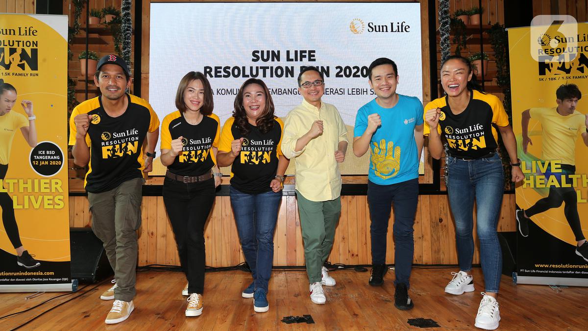 FOTO: Perangi Diabetes dengan Cara Sun Life Run Resolution 2020