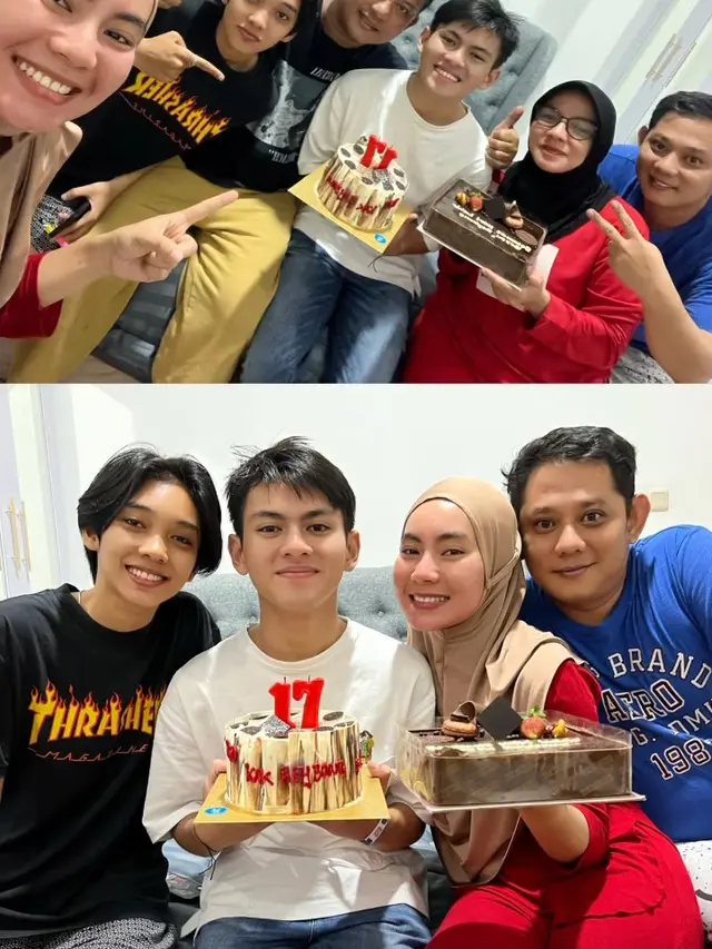 5 Momen Rey Bong Rayakan Ultah ke-17, Dapat Kejutan dari Keluarga ...