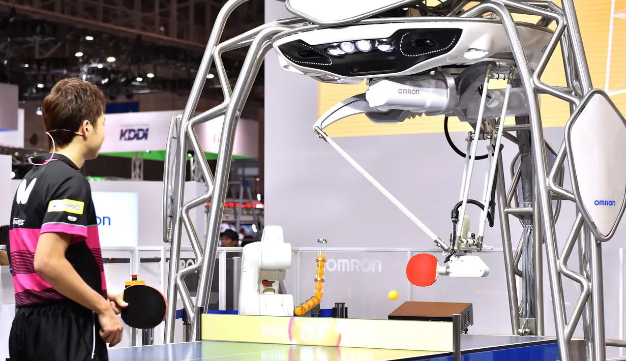PHOTO: Canggihnya Forpheus, Robot Pengajar Tenis Meja Pertama di Dunia ...