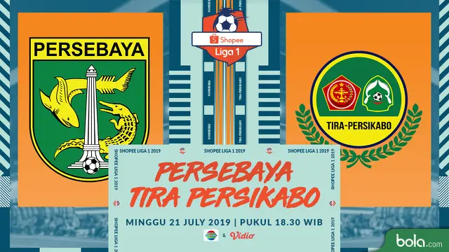 Eksklusif Live Streaming Shopee Liga 1 di Indosiar: Persebaya Vs Tira ...