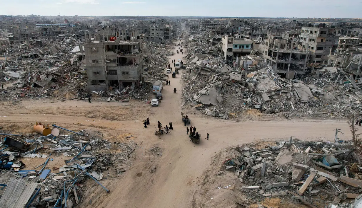 15 Bulan Perang Israel-Hamas, Begini Kondisi Kota Rafah di Gaza - Foto ...